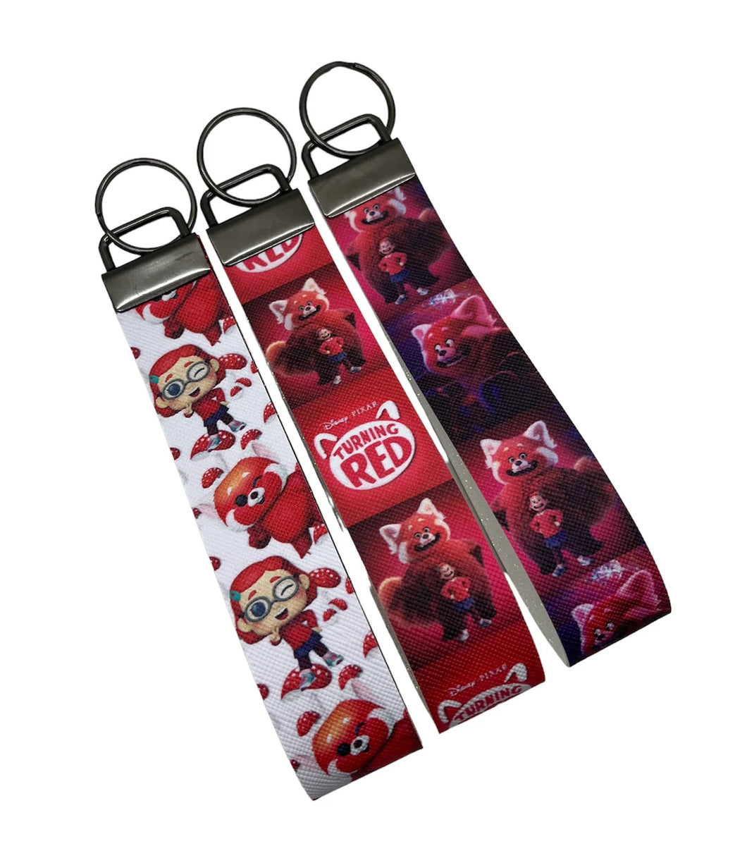 Turning Red Faux Leather Keychain Wristlets – Craftsburg